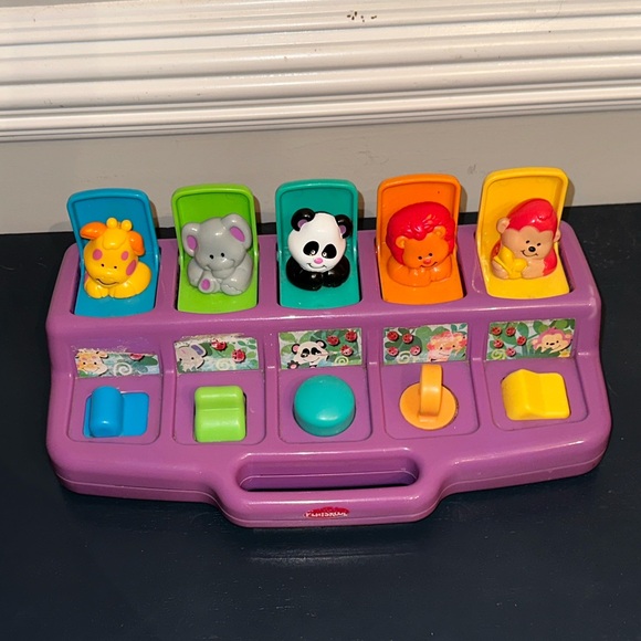 Playskool | Toys | Vintage 995 Playskool Busy Basics Poppin Pals Pop Up ...